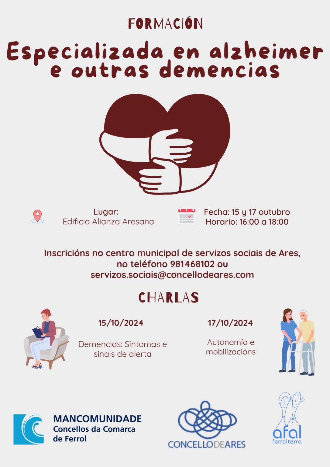 Ares acollerá dúas charlas de AFAL centradas no alzheimer e outras ...